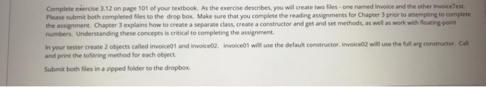 Solved 312 Invoice Class Create A Class Called Invoice 