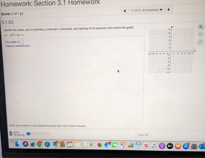 Solved Homework Section 3 1 Homework 11 Of 21 5 Complete