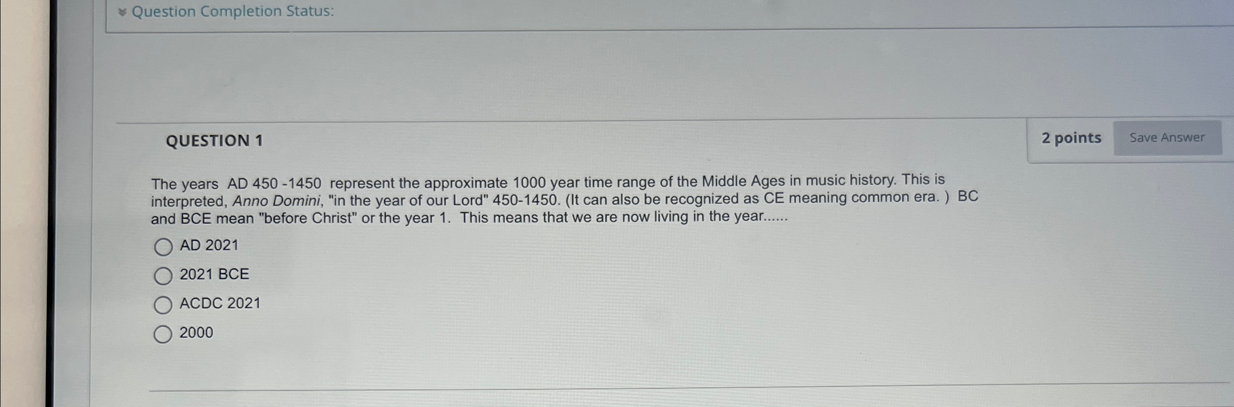 Solved Question Completion Status:QUESTION 12 ﻿pointsThe | Chegg.com