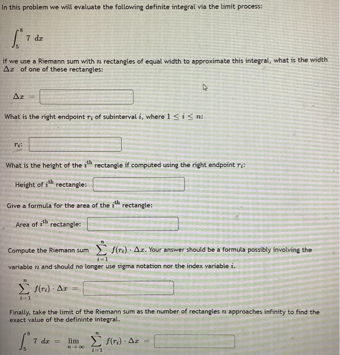 Solved In this problem we will evaluate the following | Chegg.com