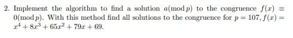 Solved 5. Implement Solovay-Strassen test to check the | Chegg.com