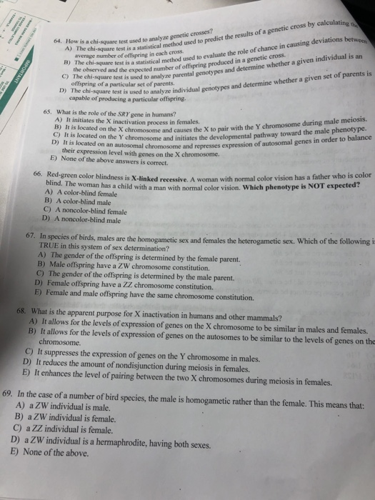 Solved quare fest is a statistical method used to predict | Chegg.com