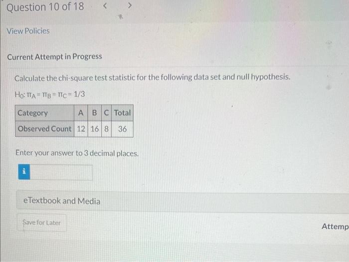 Solved Calculate the chi-square test statistic for the | Chegg.com