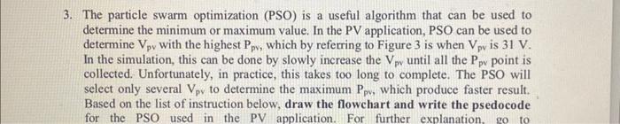 3. The particle swarm optimization (PSO) is a useful | Chegg.com