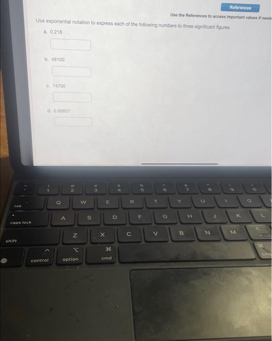 Solved Use the References to access important values if need | Chegg.com