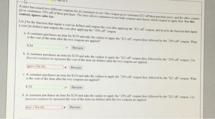 Solved A stote has issued two different coupons for its | Chegg.com