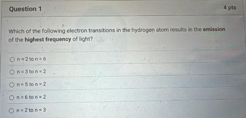 Solved Question 1Which of ﻿the following electron | Chegg.com