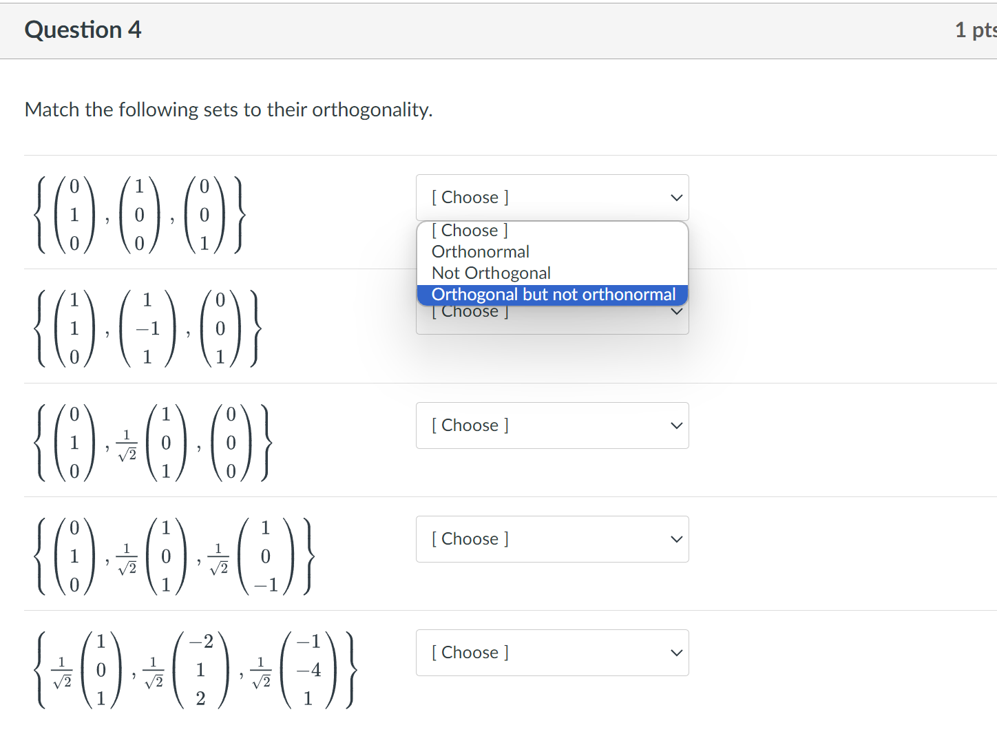 Solved Question 4Match the following sets to their | Chegg.com