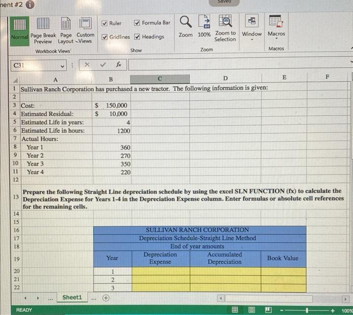 Solved Calculating Different Depreciation Methods using | Chegg.com