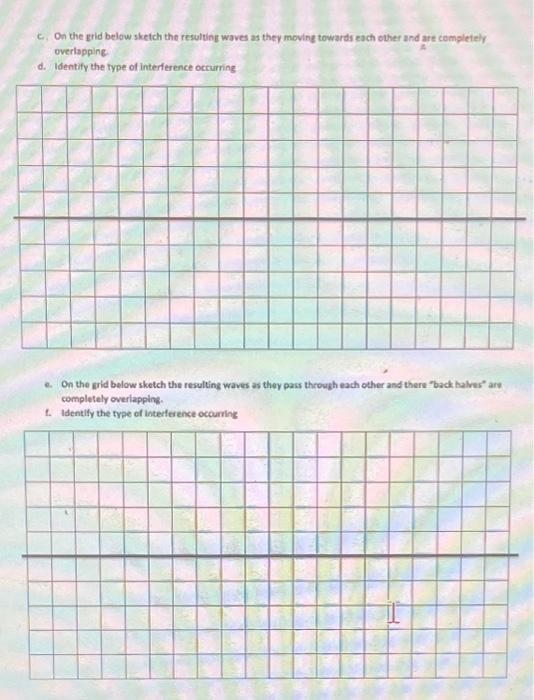 Solved 1. The diagram below shows two transverse waves | Chegg.com