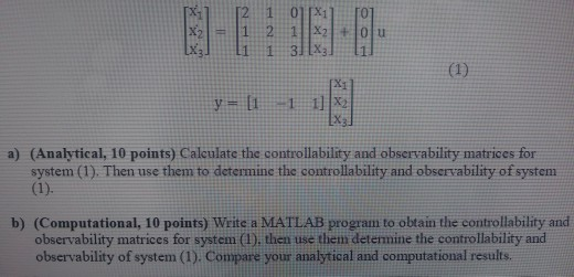 Solved a) (Analytical, 10 points) Calculate the | Chegg.com