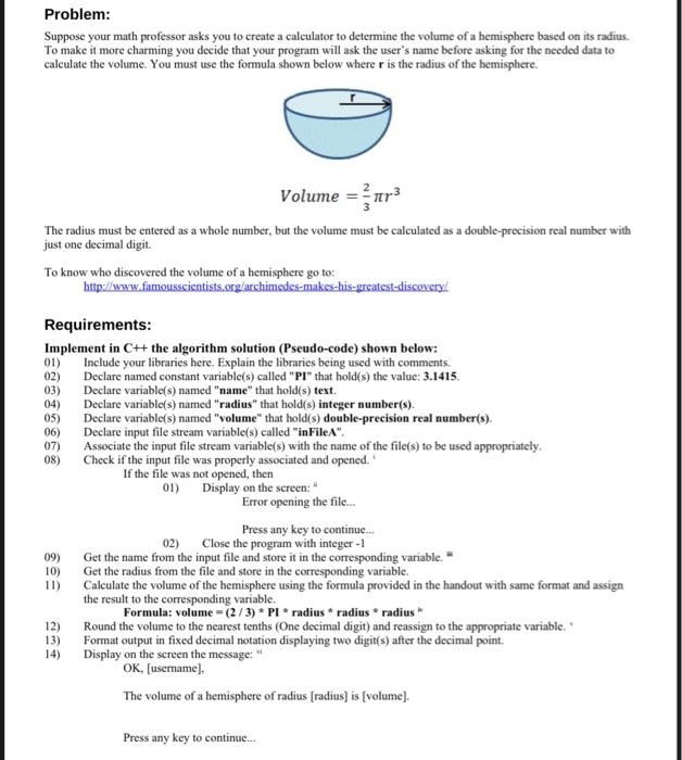 Solved Problem: Suppose your math professor asks you to | Chegg.com