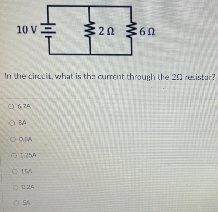 Solved 10 V. = 322 361 In the circuit, what is the current | Chegg.com