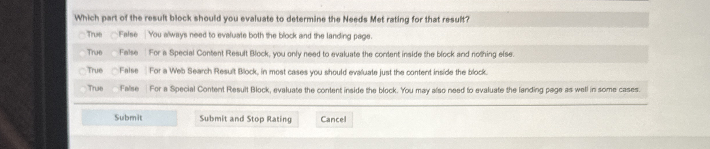 Solved Which part of the result block should you evaluate to | Chegg.com