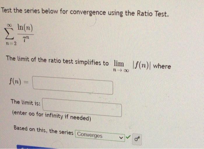 Solved Test the series below for convergence using the Root | Chegg.com