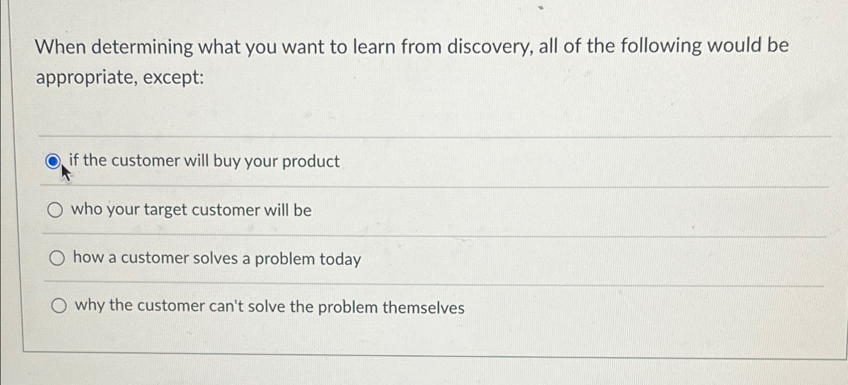 Solved When determining what you want to learn from | Chegg.com