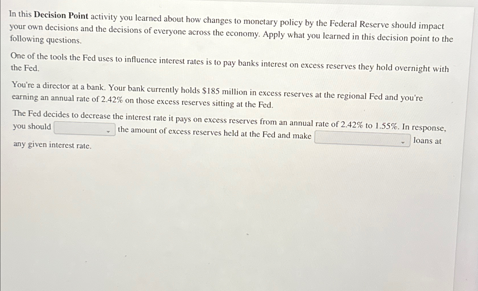 Solved In this Decision Point activity you learned about how | Chegg.com