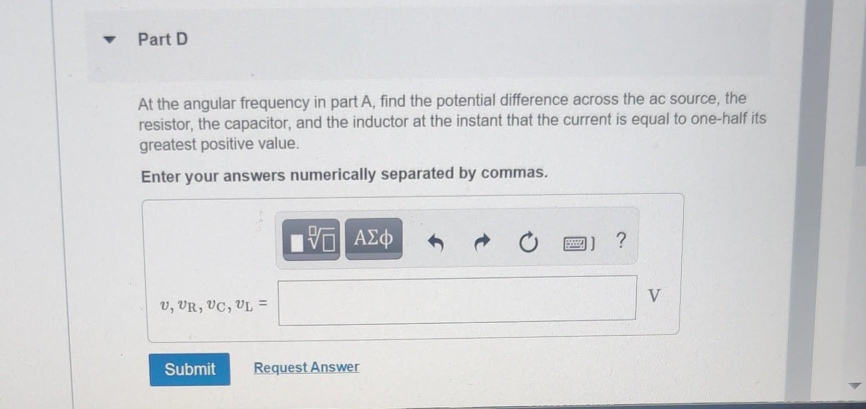 Solved Review Constants An L-R-C series circuit is | Chegg.com