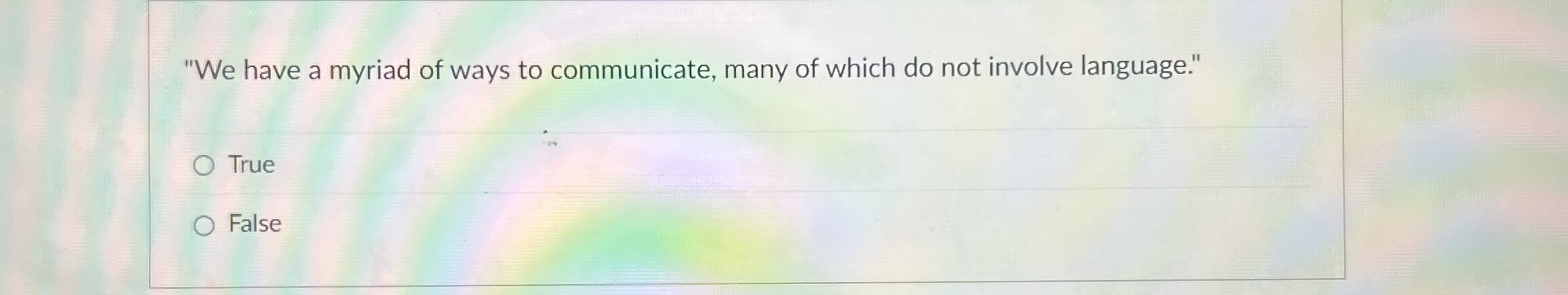 Solved "We have a myriad of ways to communicate, many of | Chegg.com
