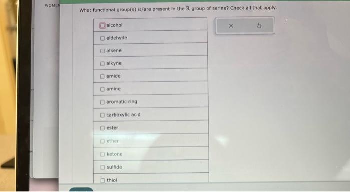 Solved Consider the R groups of amino acids serine, | Chegg.com