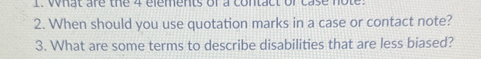Solved When should you use quotation marks in a case or | Chegg.com