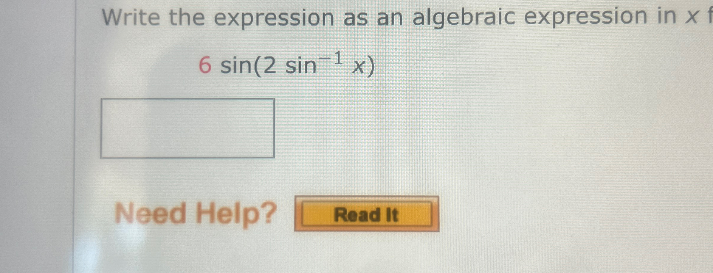 Solved Write the expression as an algebraic expression | Chegg.com