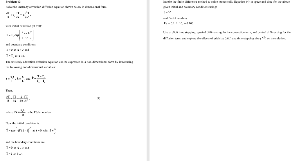 Solved Invoke the finite difference method to ﻿solve | Chegg.com