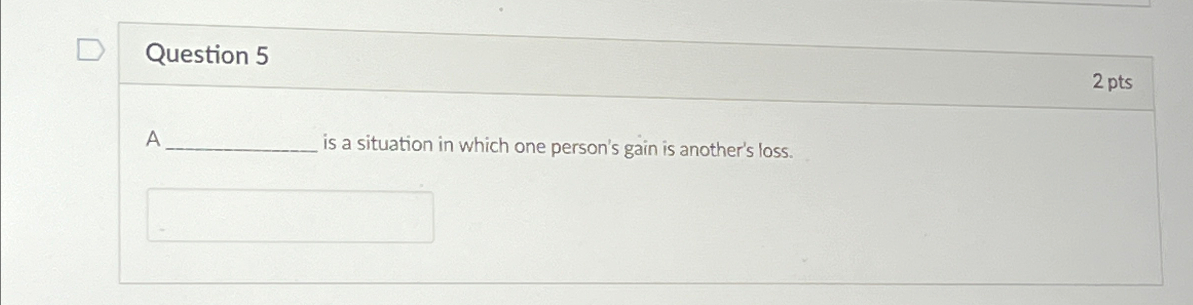 Solved Question 52 ﻿ptsA is a situation in which one | Chegg.com