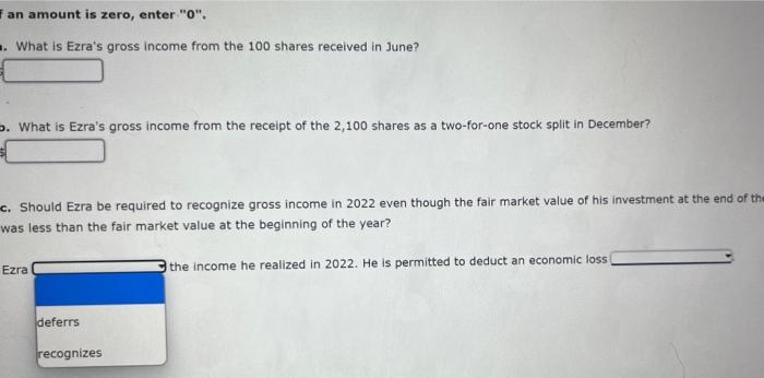Solved In January 2022, Ezra purchased 2,000 shares of Gold | Chegg.com