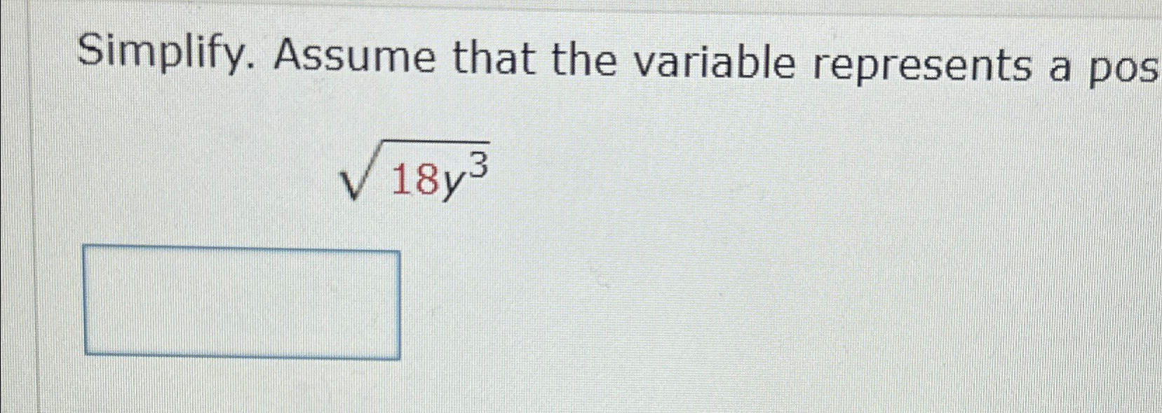 Solved Simplify. Assume that the variable represents a | Chegg.com