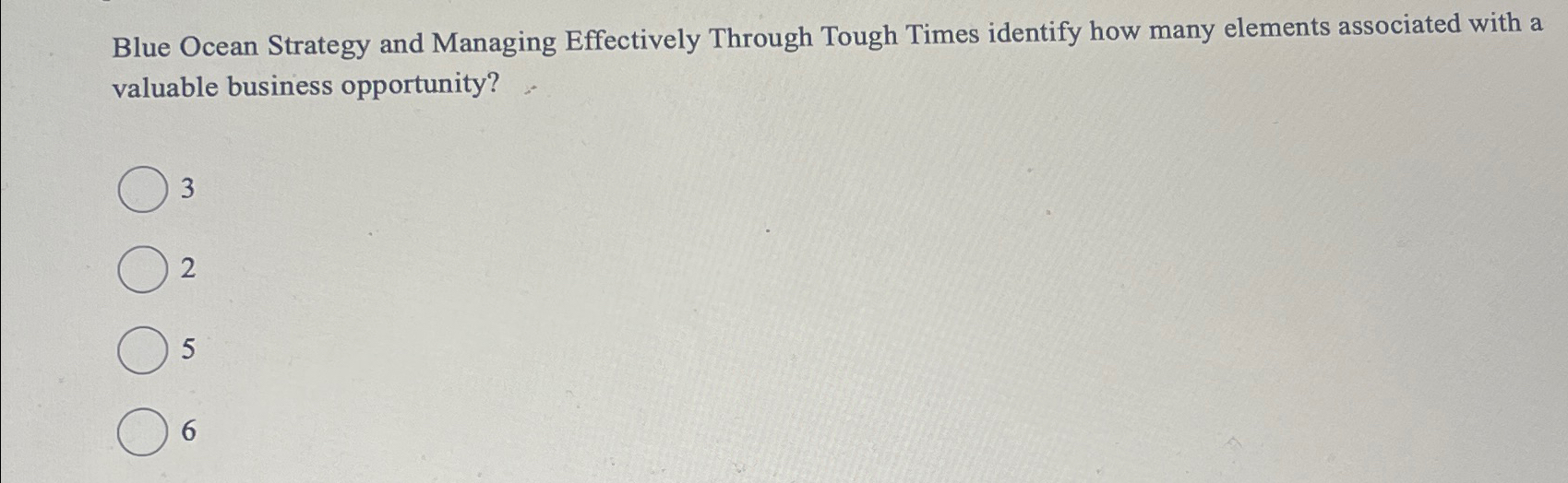 Solved Blue Ocean Strategy and Managing Effectively Through | Chegg.com