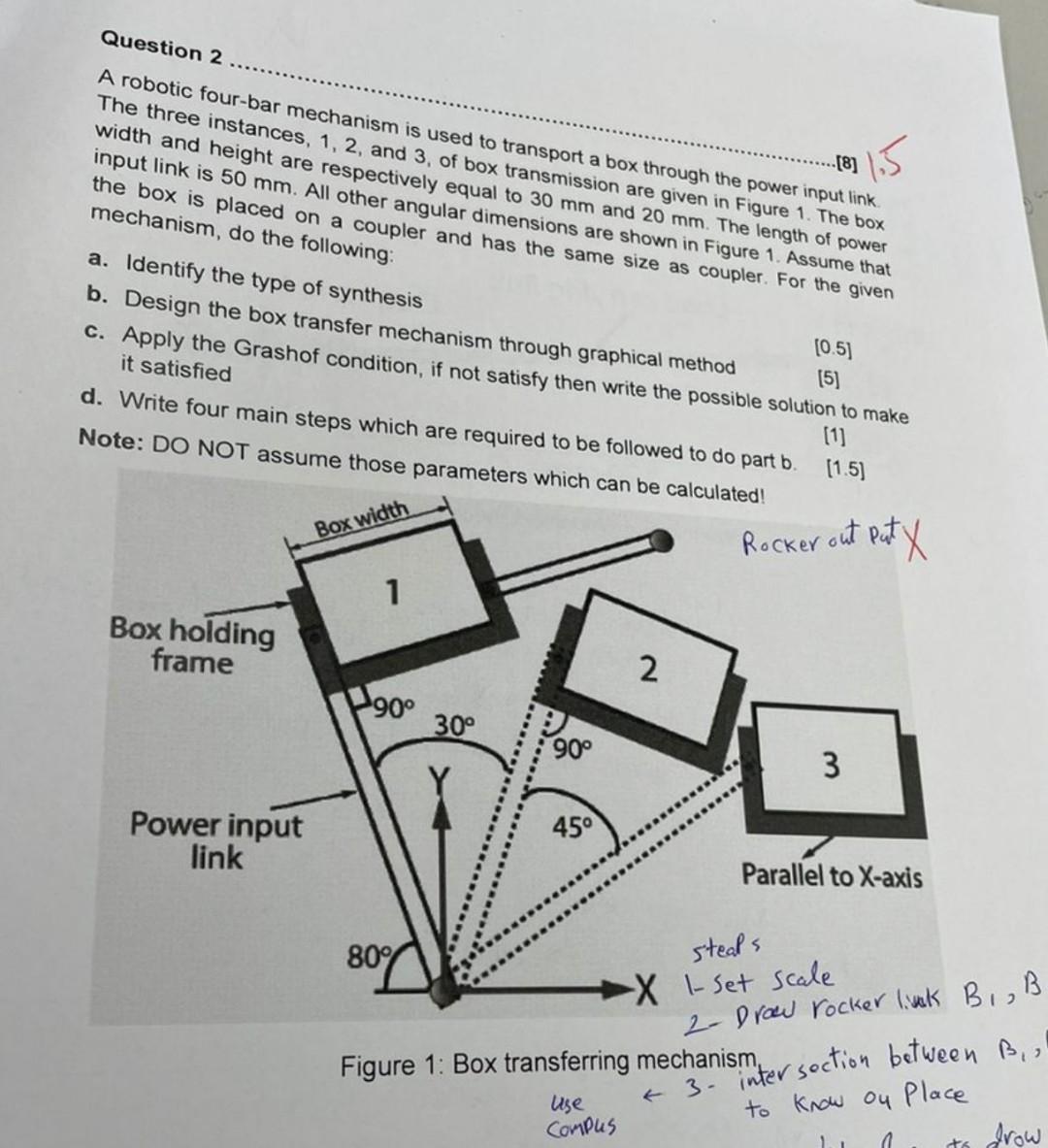Mechanics of machine please solve the question by | Chegg.com
