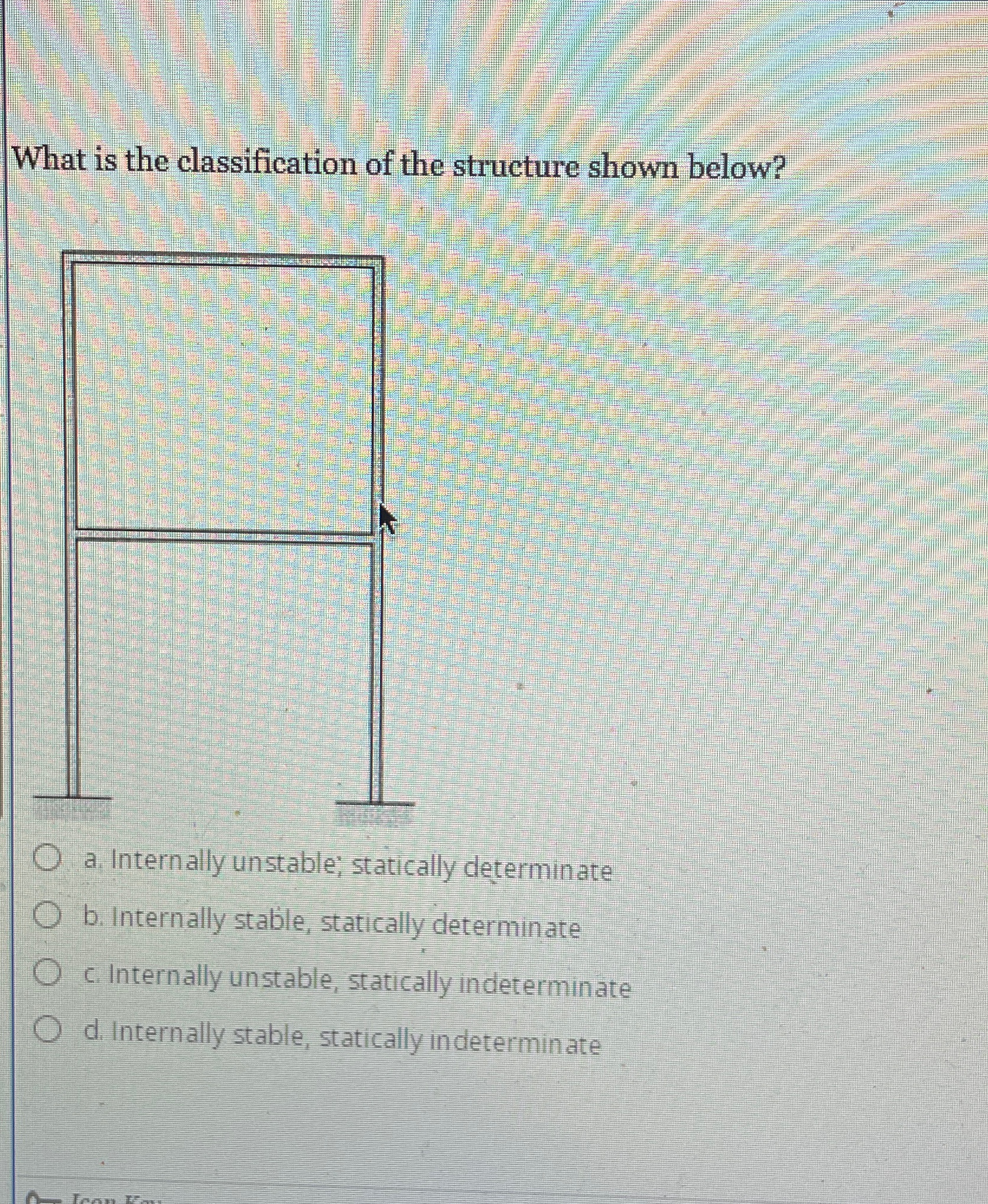 Solved What is the classification of the structure shown | Chegg.com