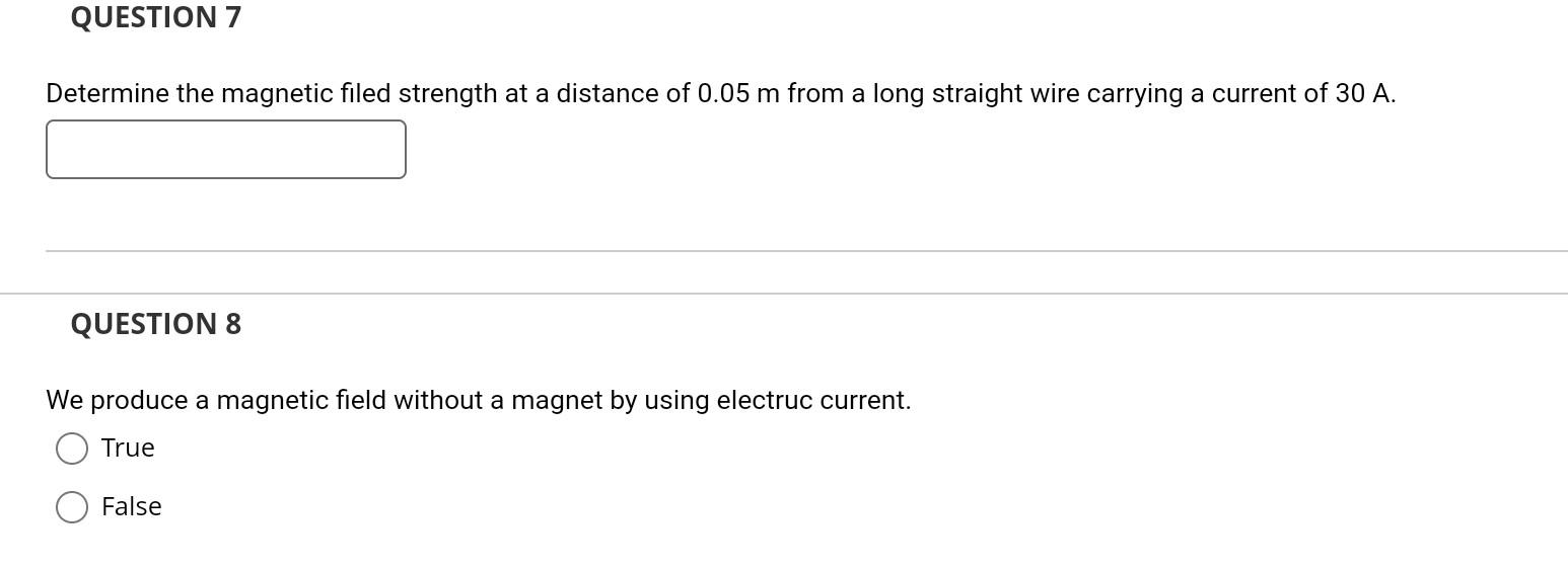 [Solved]: Determine the magnetic filed strength at a di