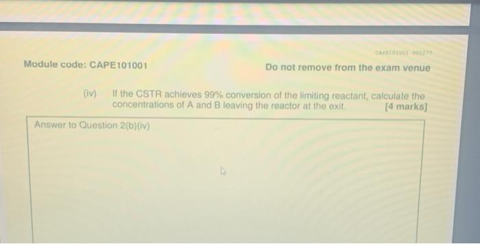 Solved \r\n\r\n\r\nModule code: CAPE101001 Do not remove | Chegg.com
