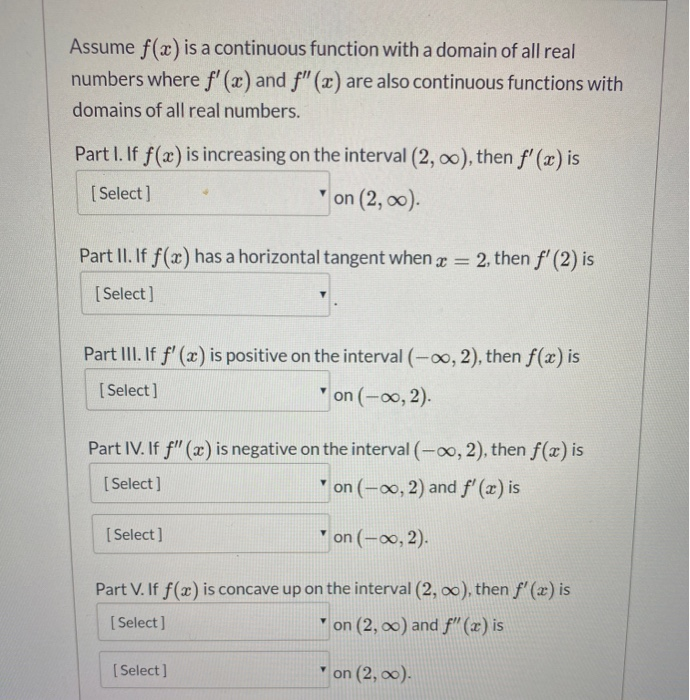 Solved Assume f(x) is a continuous function with a domain of | Chegg.com