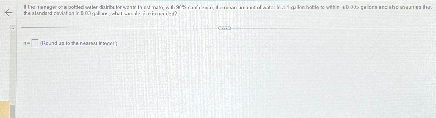 Solved If the manager of a bottled water distributor wants | Chegg.com