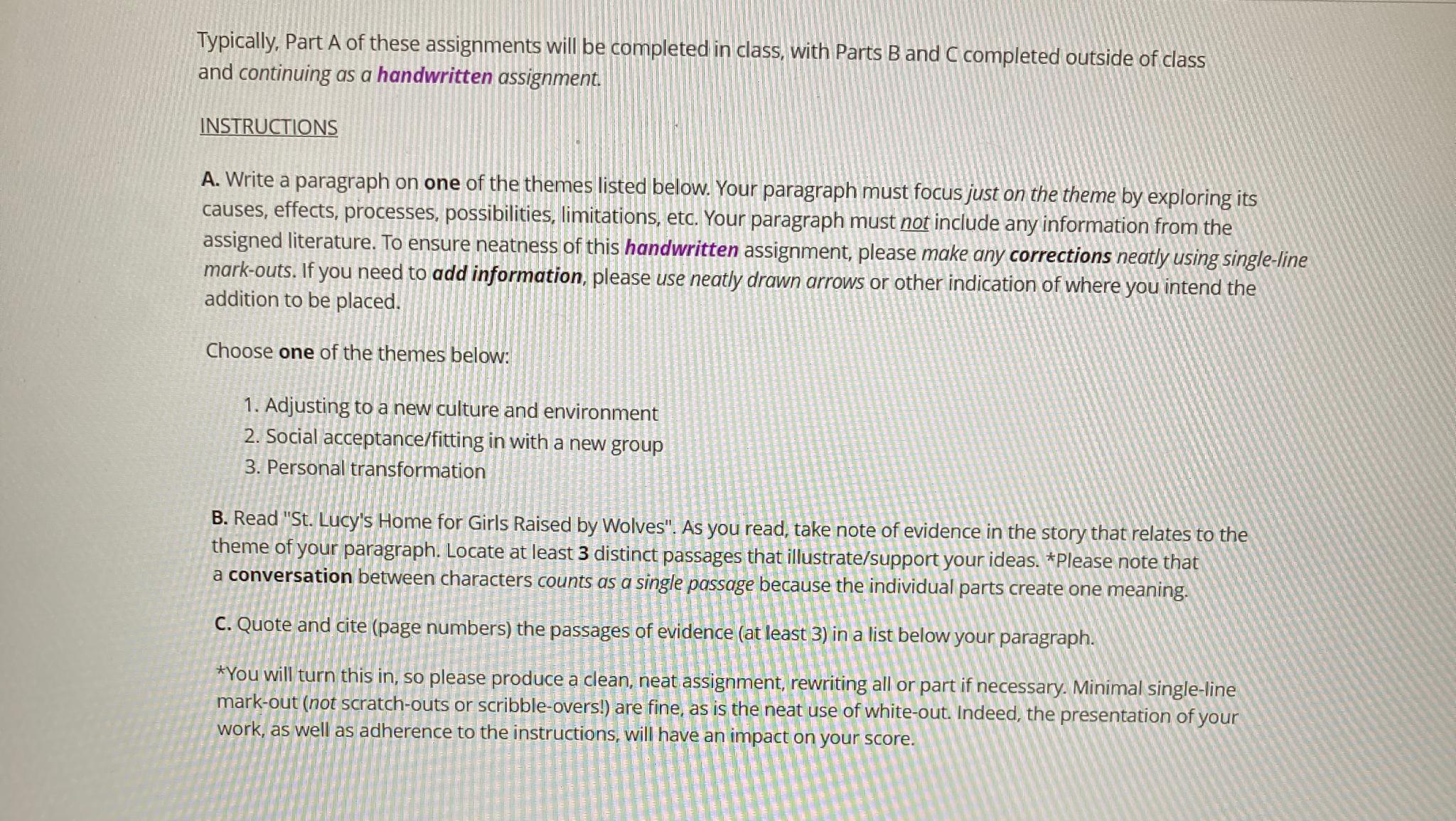 Solved Typically, Part A of these assignments will be | Chegg.com