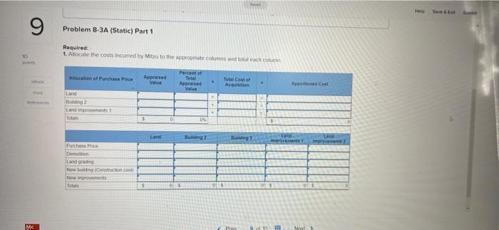 Solved Required information Problem 8-3A (Static) Asset cost | Chegg.com