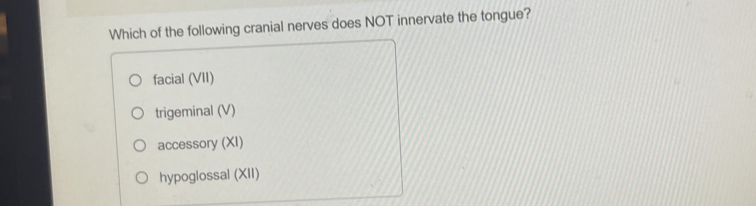 Solved Which of the following cranial nerves does NOT | Chegg.com