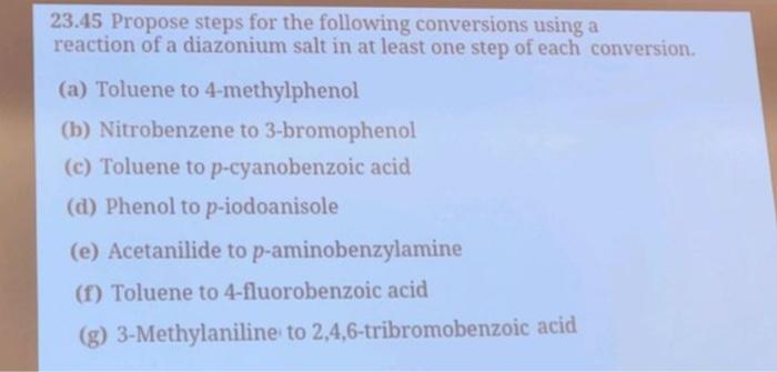 Solved 23.45 Propose steps for the following conversions | Chegg.com