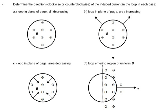 Solved 1.) Determine the direction (clockwise or | Chegg.com