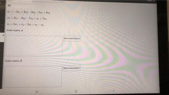 Solved Question 3. For each of the following input-state | Chegg.com