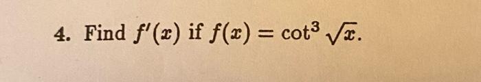 Solved f(x)=cot3x | Chegg.com