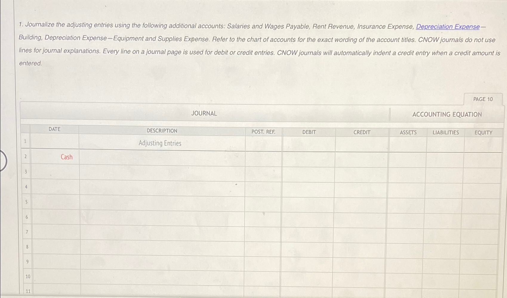 Solved Journalize the adjusting entries using the following | Chegg.com