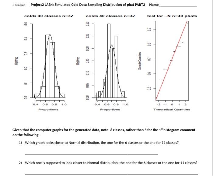 Solved 1. Gringauz Project2 LAB4: Simulated Cold Data | Chegg.com