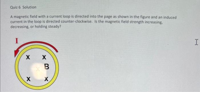 Solved A magnetic field with a current loop is directed into | Chegg.com