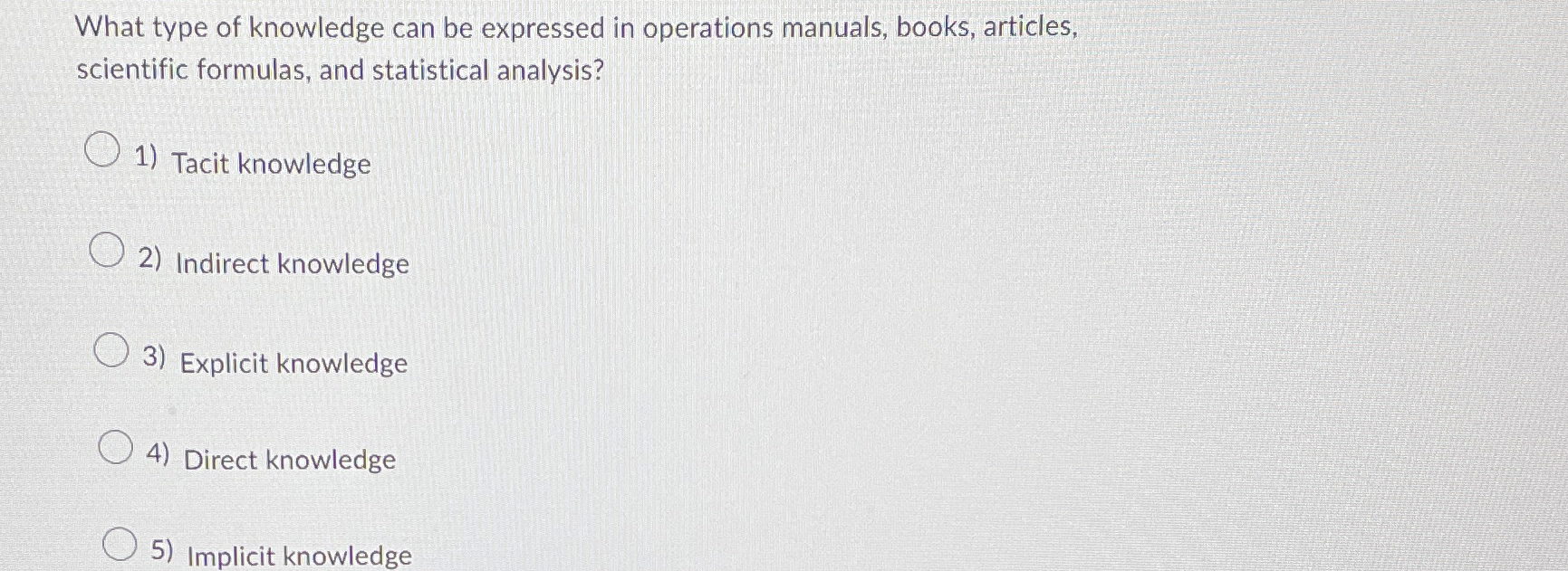 Solved What type of knowledge can be expressed in operations | Chegg.com