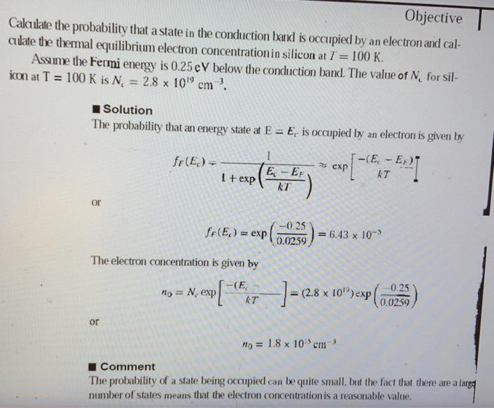 1. Derive the equations of number of electrons and | Chegg.com