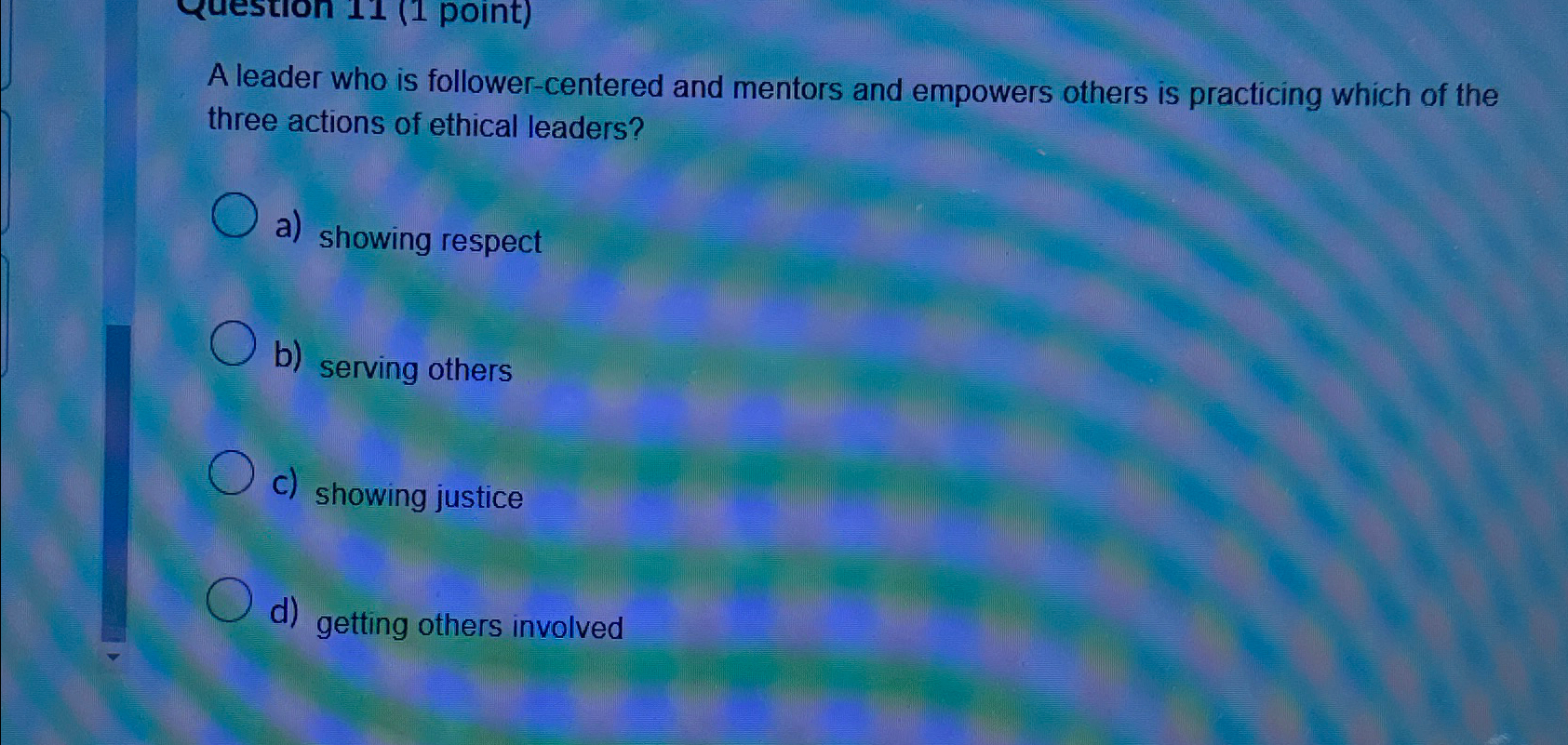 Solved A leader who is follower-centered and mentors and | Chegg.com